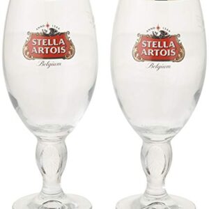 Stella Artois Chalice - 2-Pack Gift Set - Official Product - 33 Cl / 11.2 Oz. Capacity Beer Glasses