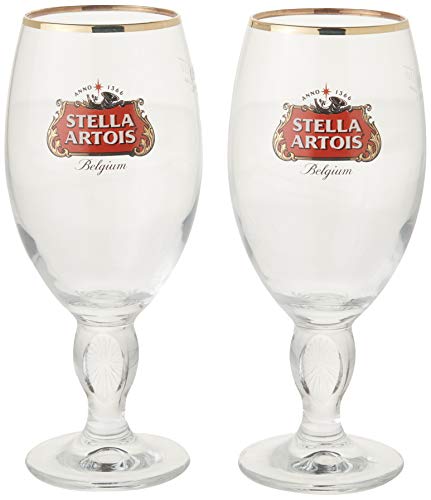 Stella Artois Chalice - 2-Pack Gift Set - Official Product - 33 Cl / 11.2 Oz. Capacity Beer Glasses