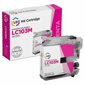 LD Compatible Ink Cartridge Replacement for Brother LC103 High Yield (2 Black, 1 Cyan, 1 Magenta, 1 Yellow, 5-Pack)