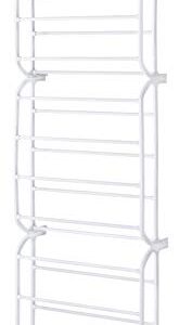 Whitmor Over The Door Shoe Rack, 36 Pair, White