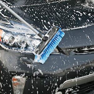 Carrand 93062 Deluxe Car Wash 10" Dip Brush with 65" Extension Pole, Blue and Black