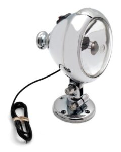 unity 5ag-r chrome 5" diameter 35w spot decklight with round bracket