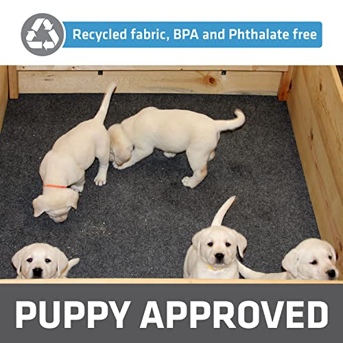 Drymate Whelping Box Liner Mat, Washable and Reusable Dog Puppy Pee Pad - Absorbent/Waterproof/Durable - Can Be Cut to Fit (USA Made) (48" x 50")