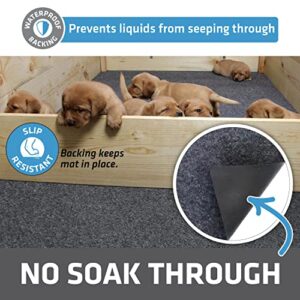 Drymate Whelping Box Liner Mat, Washable and Reusable Dog Puppy Pee Pad - Absorbent/Waterproof/Durable - Can Be Cut to Fit (USA Made) (48" x 50")