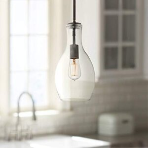 Kichler Everly 13.75" 1 Light Hour Glass Pendant Clear Glass Olde Bronze®