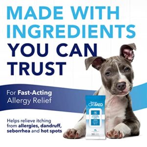 TropiClean Oxymed Soothing Allover Cat & Dog Wipes For Paws And Butt, Anti Itch Relief For Dogs & Cats 50 Count