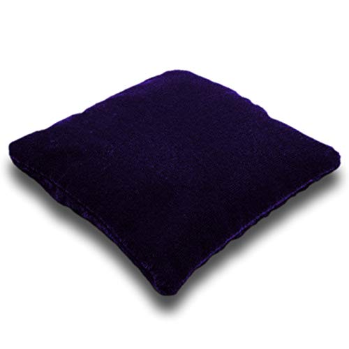 Resonant Energies 5.5 Inch Large Dark Purple Velvet Crystal Pillow Sphere or Point Display Stand, Square, CPV2L