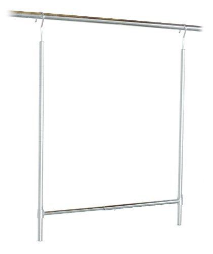 DecoBros Adjustable Hanging Closet Rod, Chrome