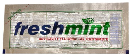 Freshmint Single Use Clear Gel Toothpaste Packets, 144 Pack