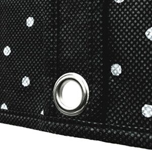 HANGERWORLD 40inch Garment Bag for Suits and Dresses Bags for Closet Storage Breathable Clothes Cover Dust Protector (1 Pack, Black Polka)