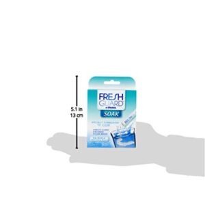 Fresh Guard Soak by Efferdent for Retainers & Clear Braces, Original Version, 24 Count