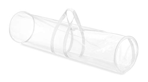 Whitmor Clear Zippered Storage Rolls Gift Wrap Organizer, 25 Count (Pack of 1)