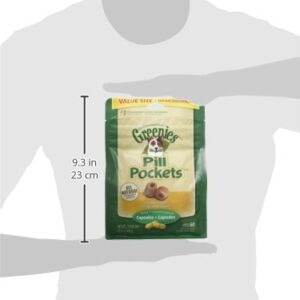 GREENIES PILL POCKETS Capsule Size Natural Dog Treats Chicken Flavor, 15.8 oz. Value Pack (60 Treats)