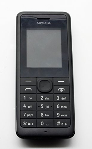 Nokia 106 Unlocked GSM Dual-Band Cell Phone w/SMS and FM Radio - Black