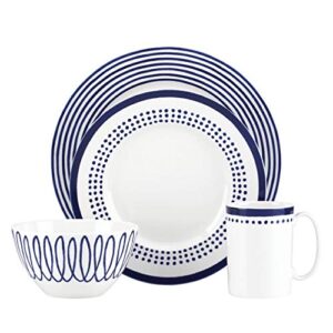 kate spade new york charlotte street east 4 piece place setting,blue