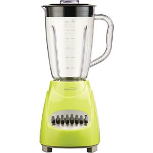 brentwood jb-220g 12-speed + pulse blender, lime green