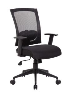 boss office products mesh back task chair in black