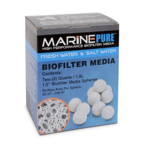 CerMedia MarinePure 1.5-Inch Sphere Bio-Filter Media for Marine and Freshwater Aquariums, 2-Quart