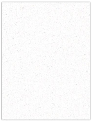 Kunin Eco-fi Glitter Friendlyfelt-Stiffened, 9-Inch by 12-Inch, White (Pack of 12)