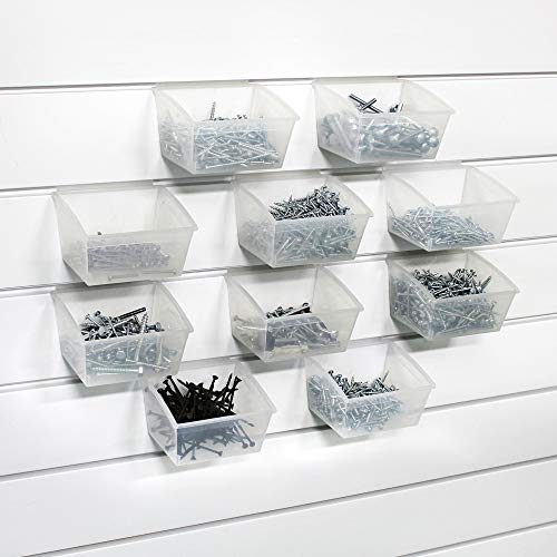 Proslat 3210 Probin Storage Bin Designed for PVC Slatwall, Small, 10-Pack