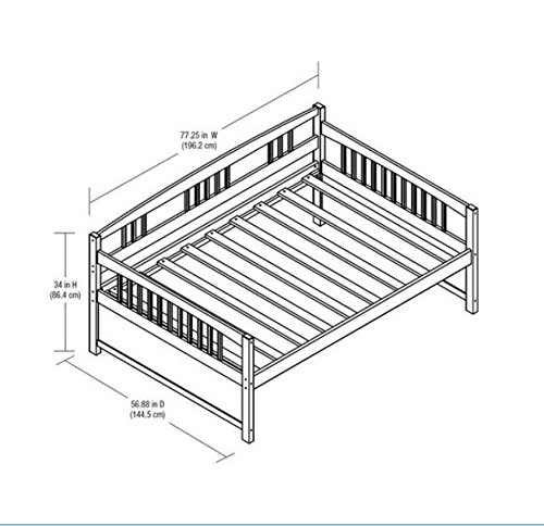 Dorel Living Morgan Full Daybed, Espresso