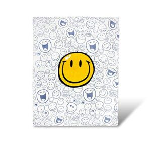 smiley world 50 x 60 throw blanket