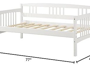 DHP Kayden Daybed Solid Wood, Twin, White