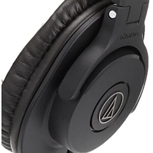 Audio-Technica ATH-M30x Professional Studio Monitor Headphones, Black