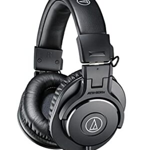 Audio-Technica ATH-M30x Professional Studio Monitor Headphones, Black