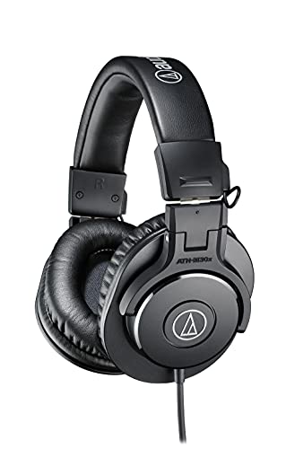 Audio-Technica ATH-M30x Professional Studio Monitor Headphones, Black