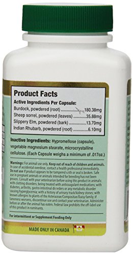 Essiac International Herbal Supplement for Pets, 60 Capsules