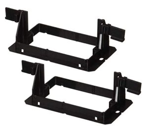 imbaprice lv1-2pk single gang (1-gang) low voltage mounting bracket - black (pack of 2)