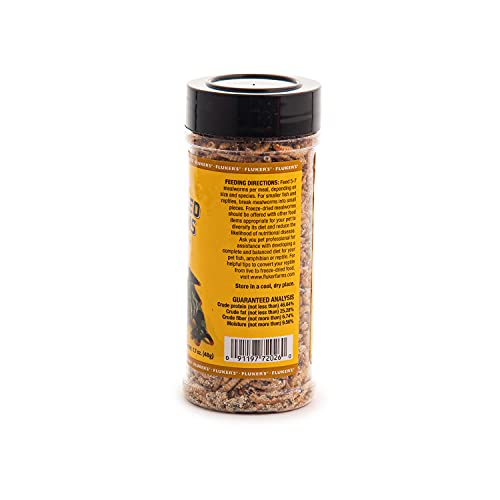 Fluker's Freeze Dried Insects - Mealworms, 1.7 Oz