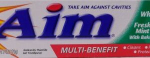 Aim Toothpaste 6 oz Tube (pack of 6) Fresh Mint gel