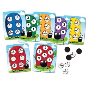 Learning Resources 10 on the Spot Ten Frame Game - 2-6 Players, Ages 5+ Math Learning Games for Kids, Kindergartner Activities