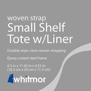 Whitmor Woven Strap Small Tote w/ Liner