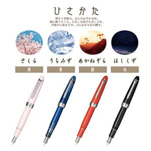 Sailor 11-0500-249 Fountain Pen, Four Seasons Weave, Hisakata, Woshizu, Fine Point