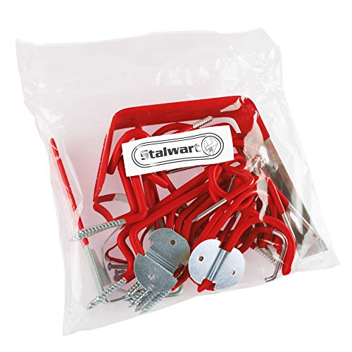 Stalwart 75-8030R Hang it Yourself Home Organization, 30-Piece, Red, Assorted