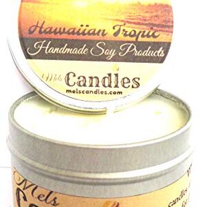 Hawaiian Tropic 100% Soy Candle Tin - 100% Handmade in USA