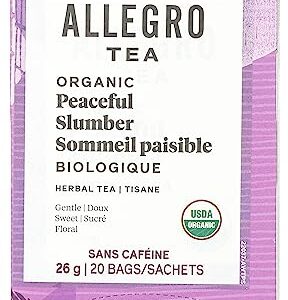 Allegro Tea, Organic Peaceful Slumber Tea Bags, 20 ct