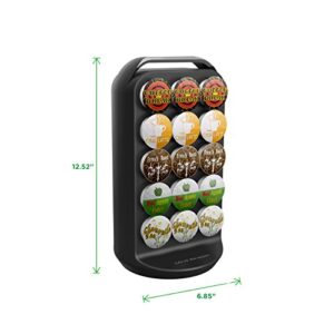 Mind Reader Carousel Coffee Pod Holder, 1 Count (Pack of 1), Black, 30 pods