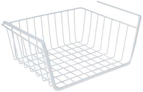 Home Basics Small Under-The-Shelf Basket, White