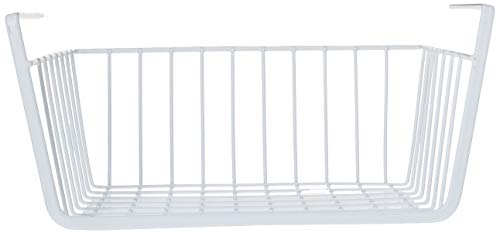 Home Basics Small Under-The-Shelf Basket, White