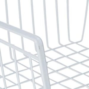 Home Basics Small Under-The-Shelf Basket, White