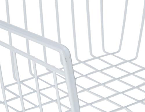 Home Basics Small Under-The-Shelf Basket, White