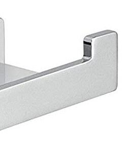 Gedy 4426-13 Atena Square Wall Mounted Double Hook, Chrome