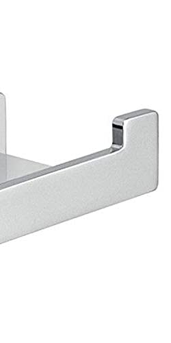 Gedy 4426-13 Atena Square Wall Mounted Double Hook, Chrome