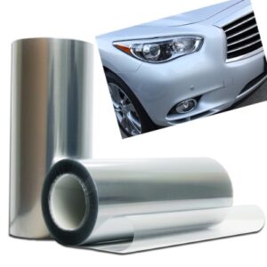 optix new clear bra headlight bumper hood paint protection guard film vinyl sheet roll - 12" x 72" inch