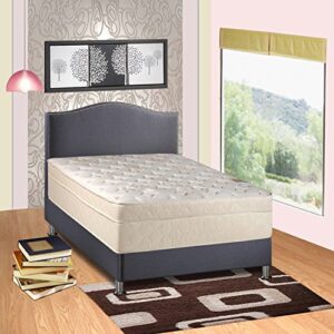 comfort bedding firm foam encased eurotop pillowtop innerspring mattress, good for the back, twin xl