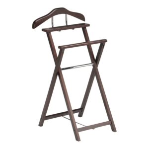 inroom designs valet stand finish: walnut